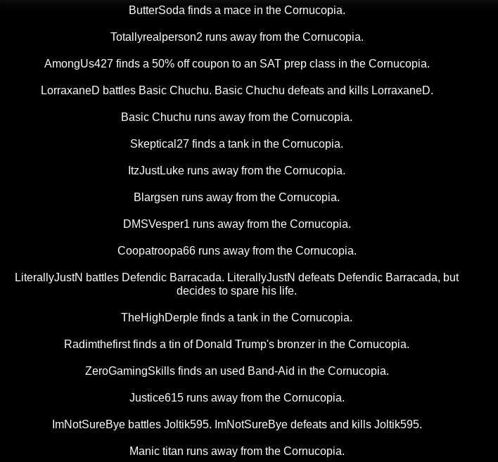 Cursed Wiki hunger games PART 1 | Fandom