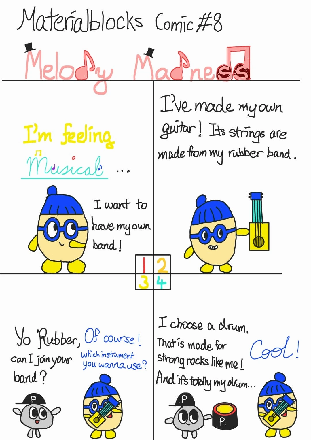 Materialblocks Comic #8: Melody Madness | Fandom