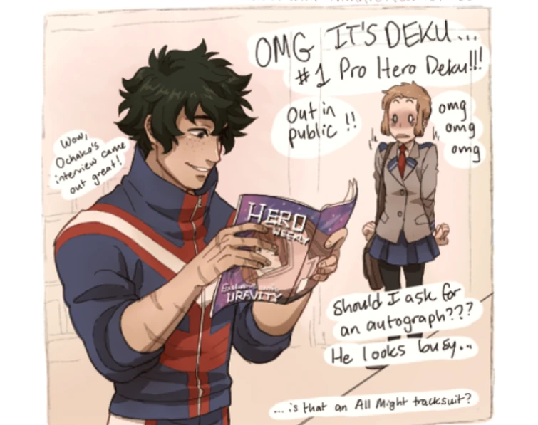 Deku Being The Fanboy That He Is For A U.A First Year Student | Fandom