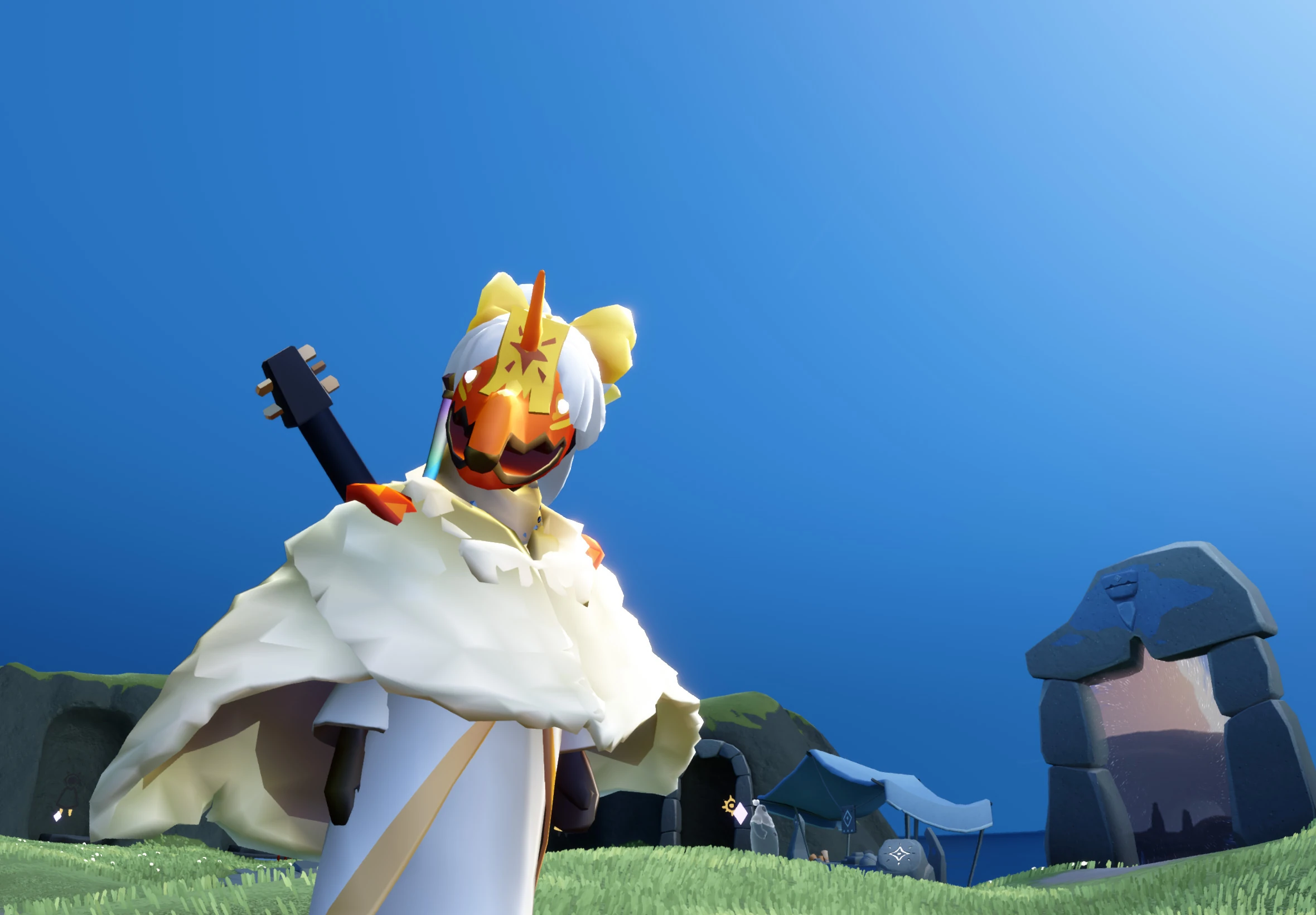 …DID NOBODY GET SALUTINGS HAPPY MASK?! | Fandom