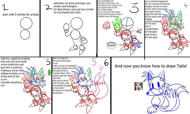 How to draw Classic Tails | Fandom