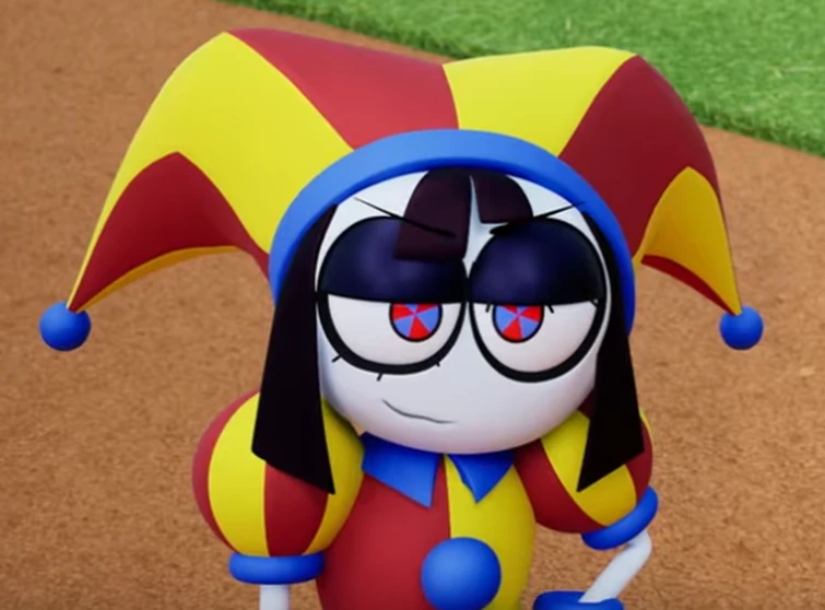 Evil Pomni badge announcement i guess. | Fandom