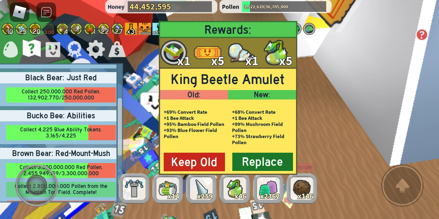 Perfect king beetle amulet for red hive? | Fandom