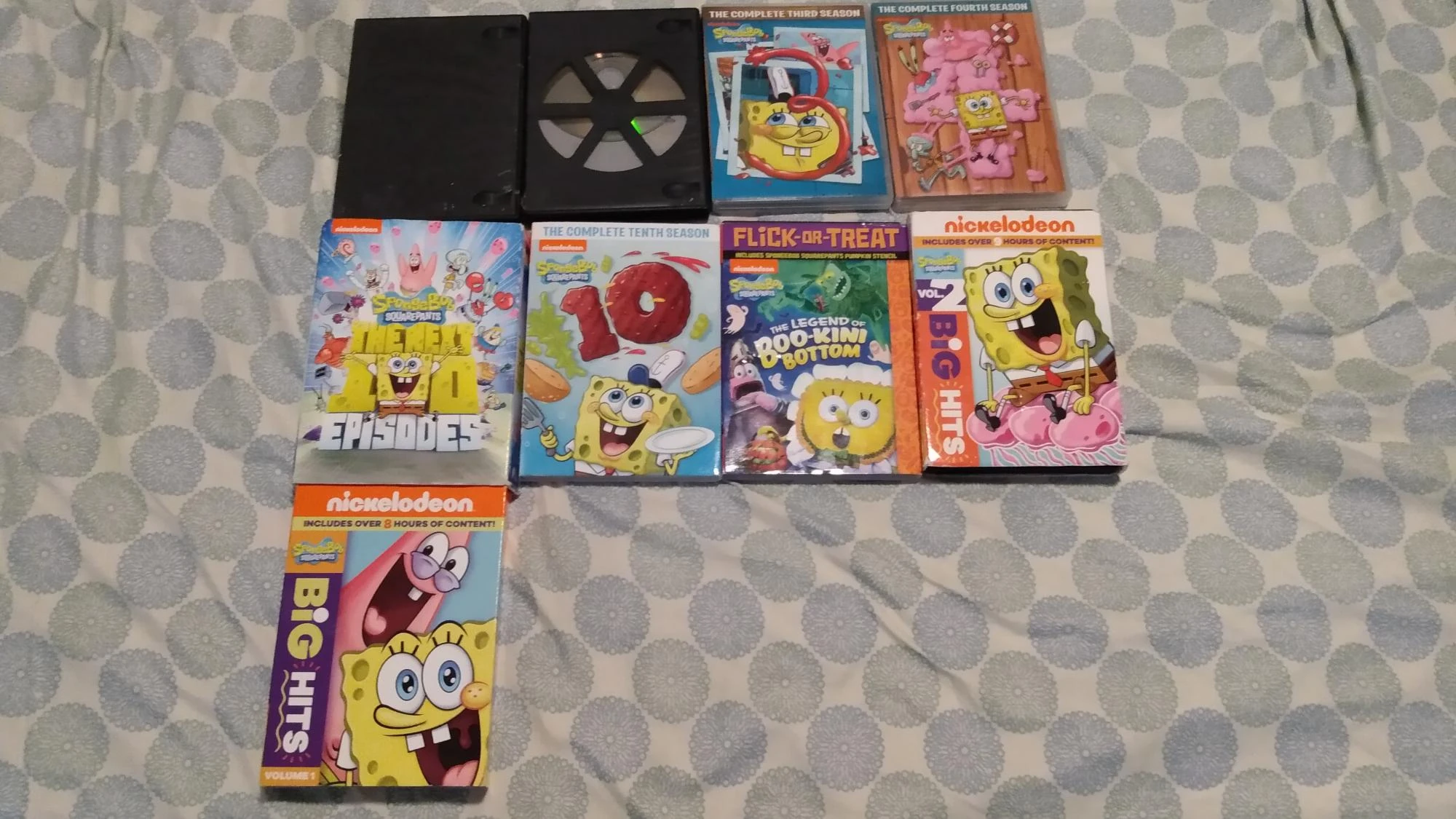 My Spongebob DVD Collection (Update) (The 2 black ones in the first ...