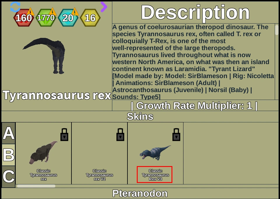 Why don't they name Classic Tyrannosaurus Rex V5 as V4 when Asphalt Rex ...