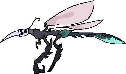 creature concept inspired by that one mosquito thing from hollow knight ...