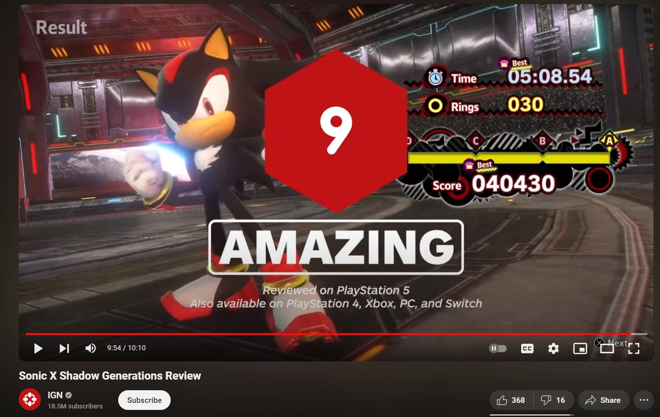 IGN GAVE SHADOW GENS A 9 | Fandom
