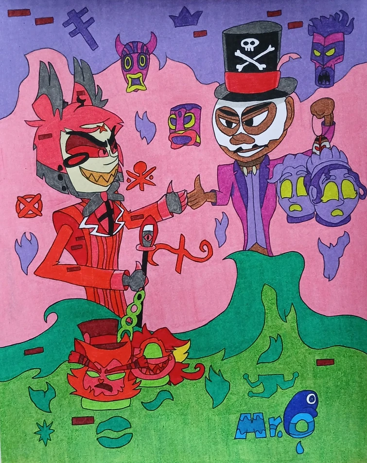 Alastor vs Dr. Facilier! Fan Art by Mr.O! | Fandom