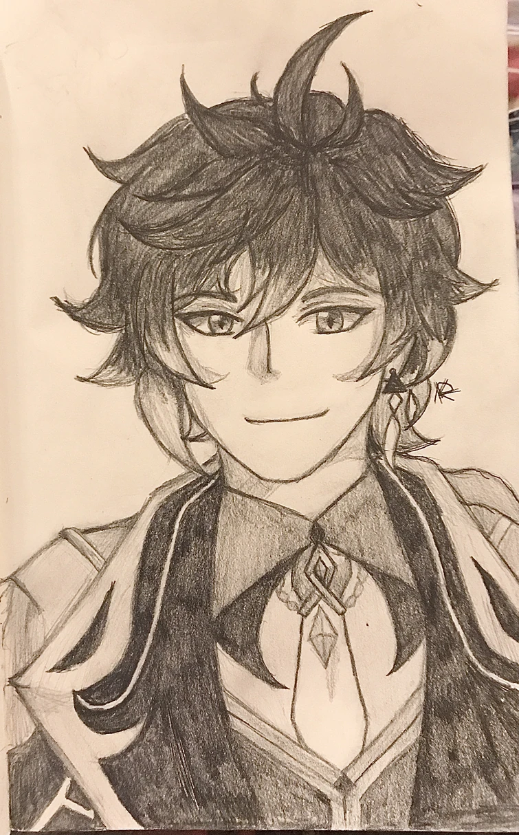 Zhongli Drawing (2?) | Fandom