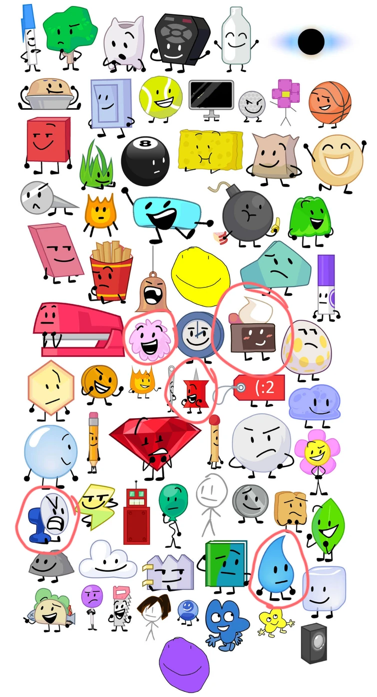 BFDI cast in the trash #1 | Fandom