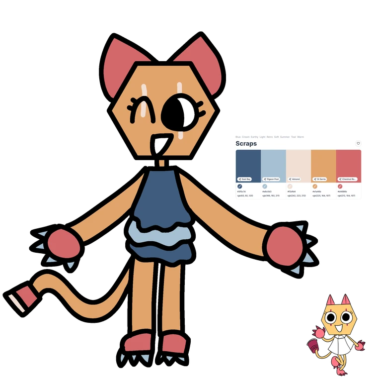 I bet you can't draw a skin for Scraps, Goob and Astro with these color ...