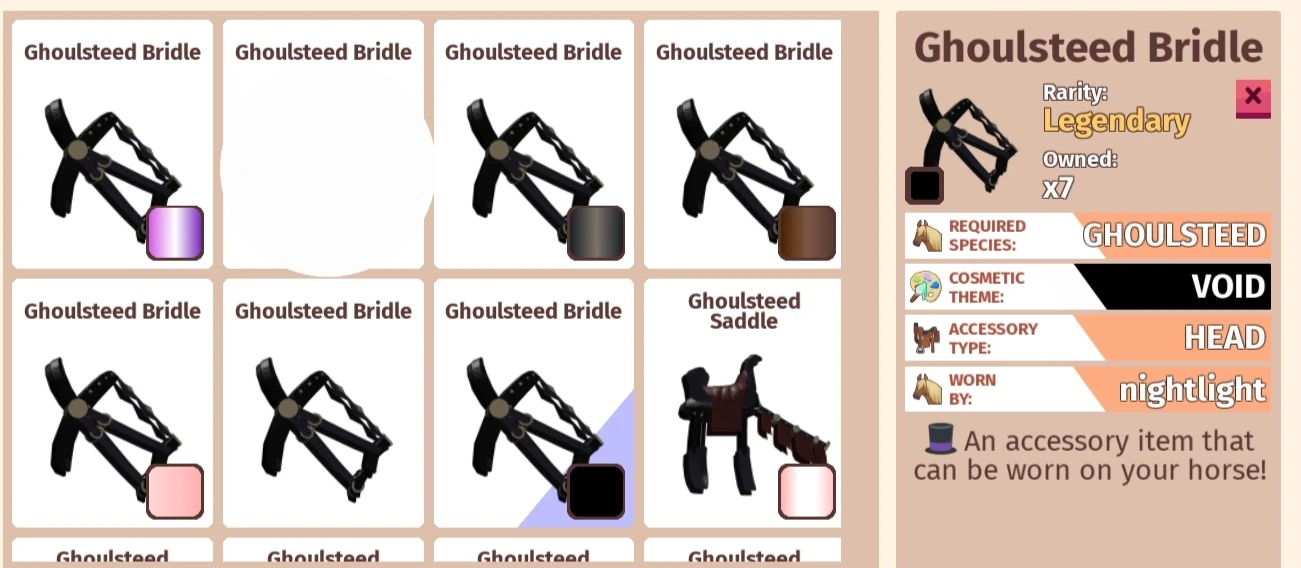 NYP ghoulsteed tack | Fandom