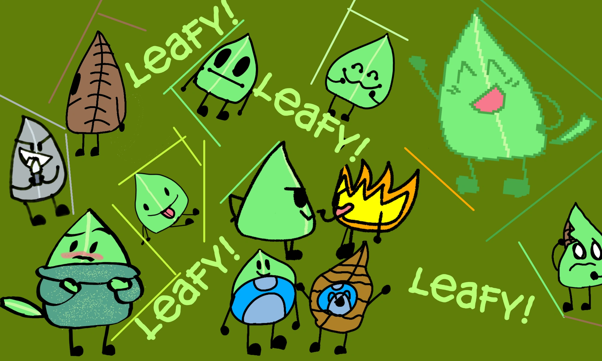 Some leafy art i made! | Fandom