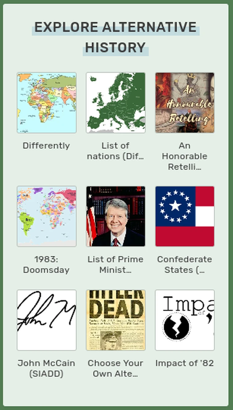 Add timeline to main page | Fandom