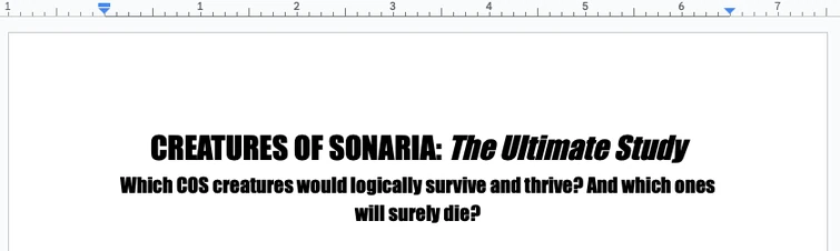 CREATURE STUDY "journal" ANNOUNCEMENT | Fandom
