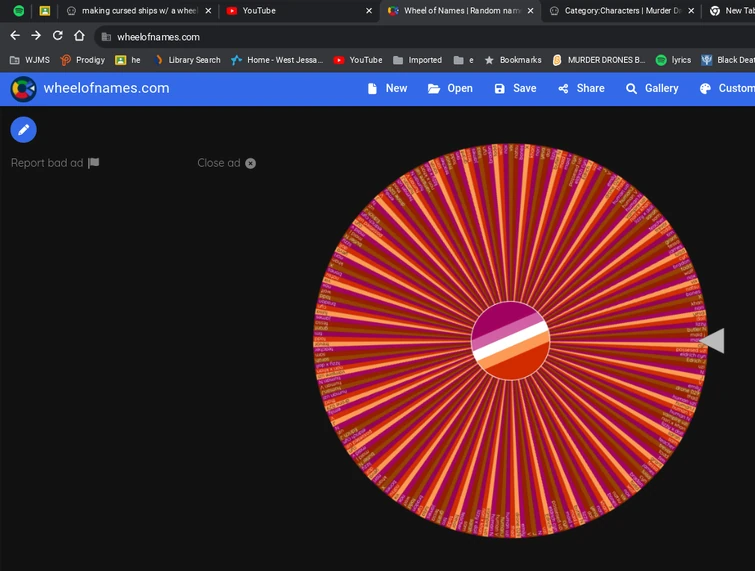 making cursed ships w/ a wheel (it kept giving me Braiden and Rebecca ...