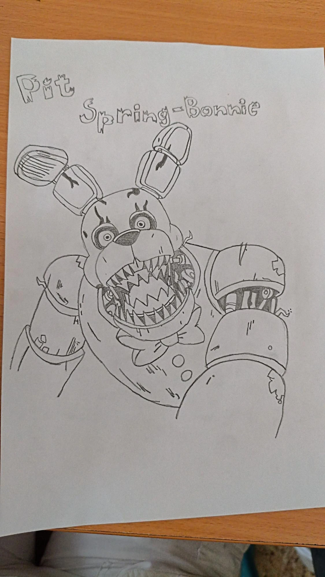 Drew the Pit Spring Bonnie from Return to the Pit | Fandom