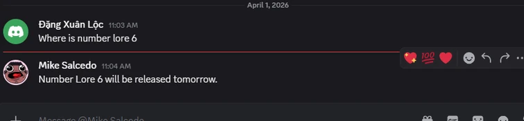 Hey guys, Mike Salcedo messaged me on Discord saying that Number Lore ...