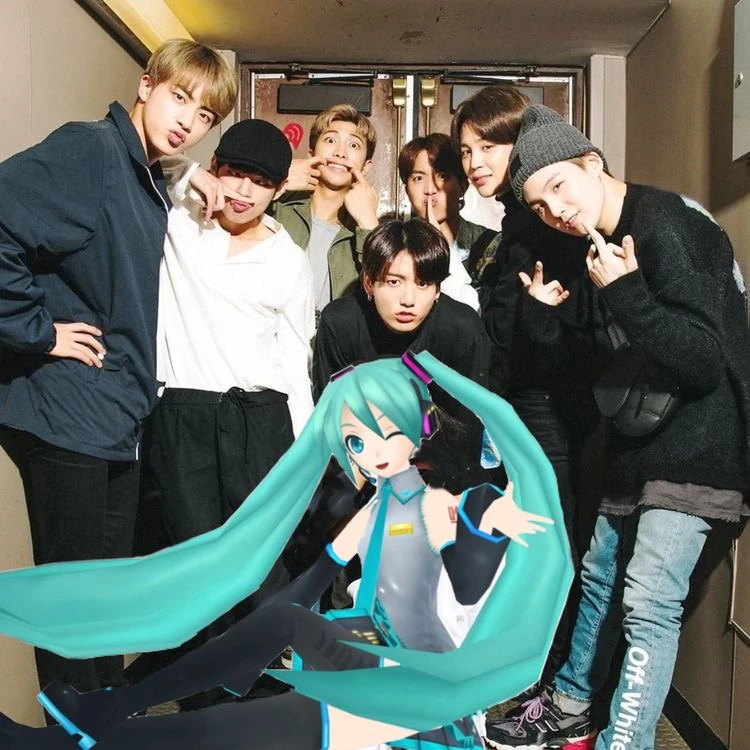 Omg BTS met THE Hatsune Miku! 😱😱😱😱 | Fandom