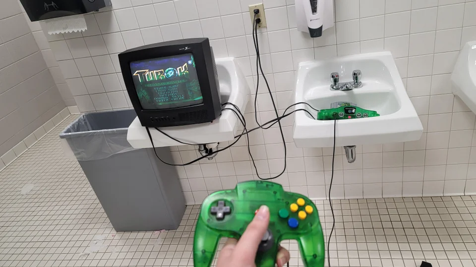 Nothing to see here, just reposting the best N64 set up ever made ...