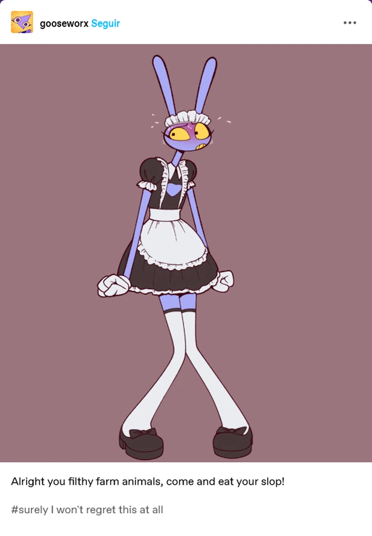 The reason why Jax was drawn in a maid dress | Fandom