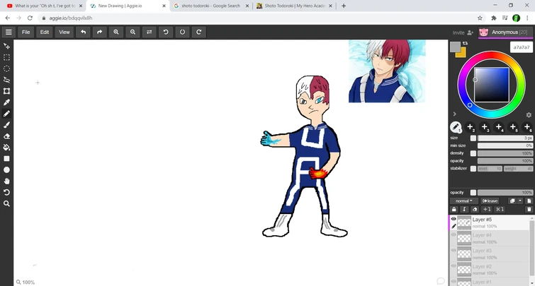Cursed Todoroki (or just another bad drawing by yours truly) | Fandom
