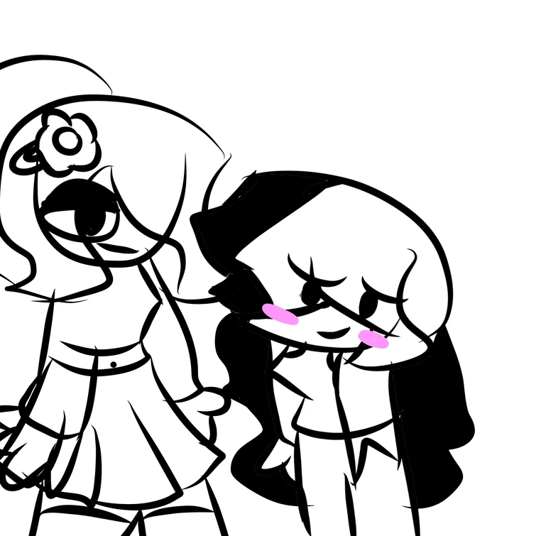 A doodle of my and my gfs oc! | Fandom