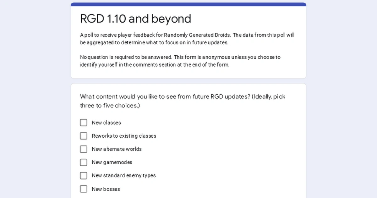 New poll dropped on RGD Community Discord Server | Fandom