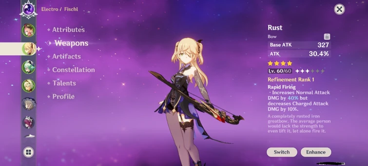 is my fischl build good/how can i improve it?? | Fandom