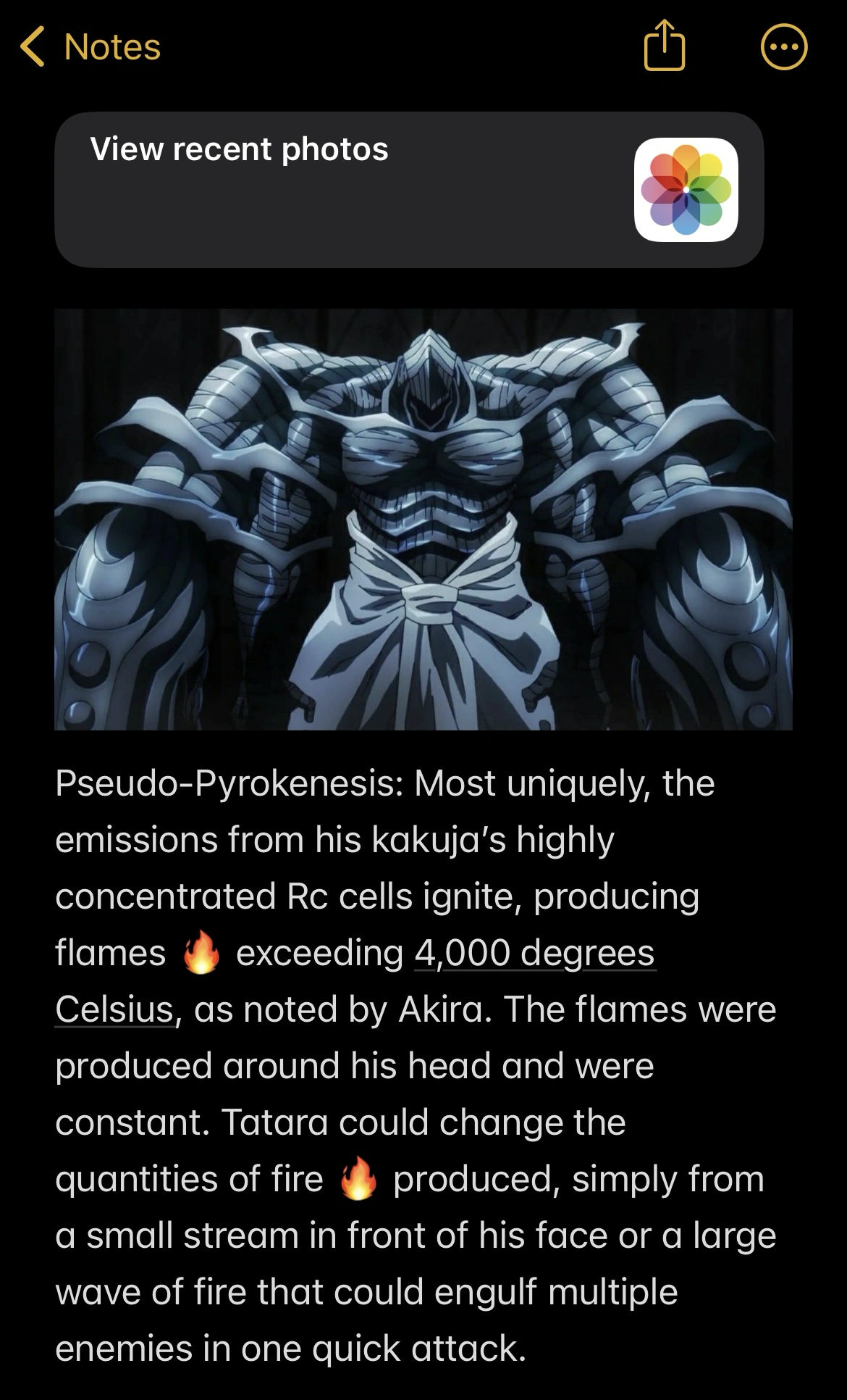 Notes 📝 on Tatara’s Kakuja from Tokyo Ghoul Anime | Fandom