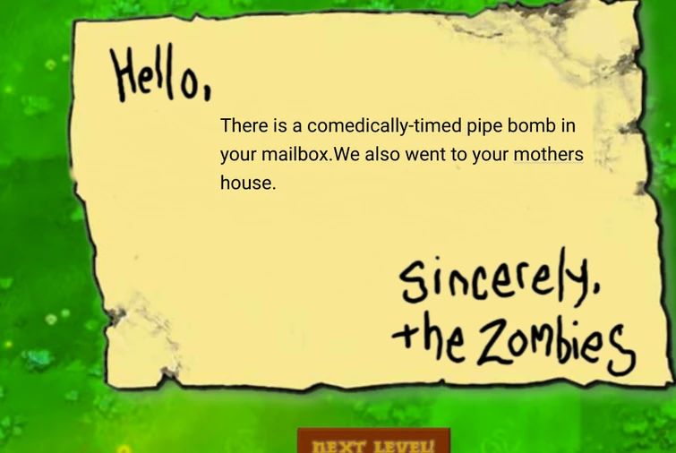 PVZ Note Template | Fandom