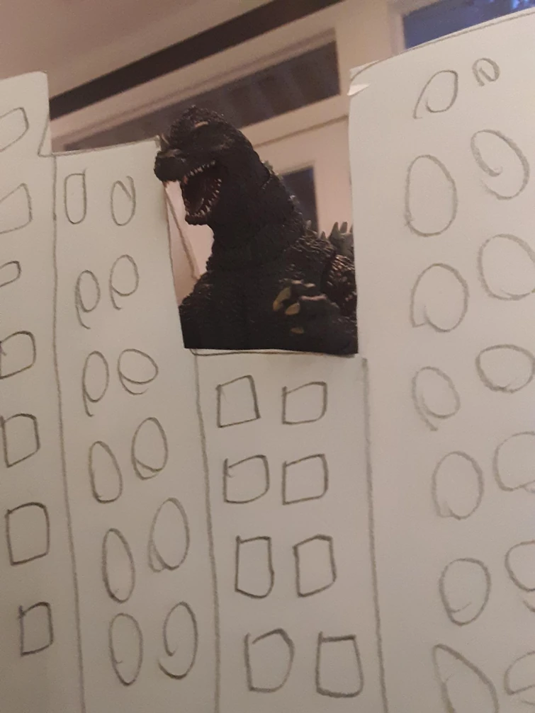 Paper cut out city with godzilla in it | Fandom