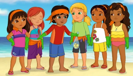 Can anyone tell me the appearance of Dora and her friends in summer ...