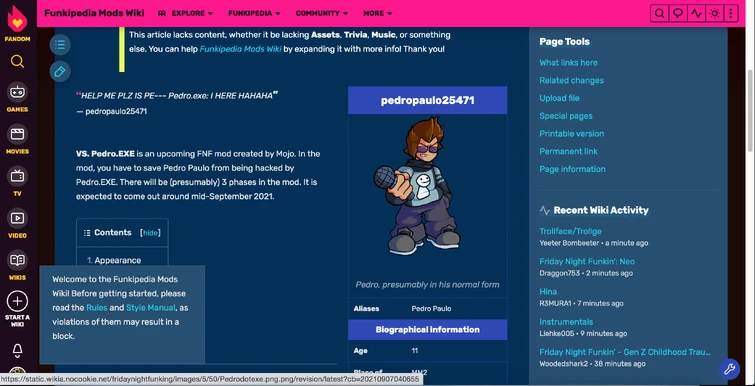 yooo pedro.exe mod?? | Fandom