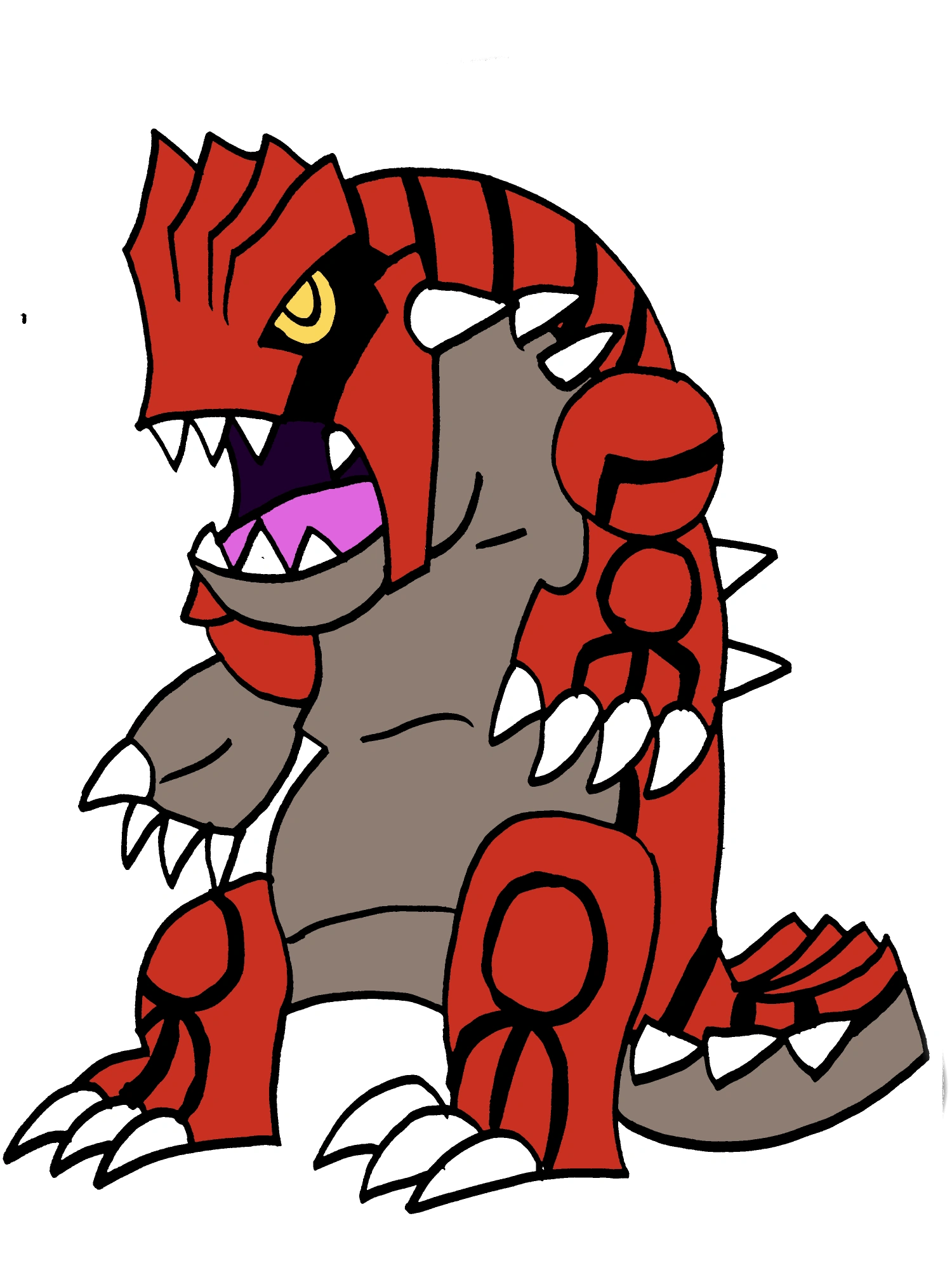 My drawing of Groudon | Fandom