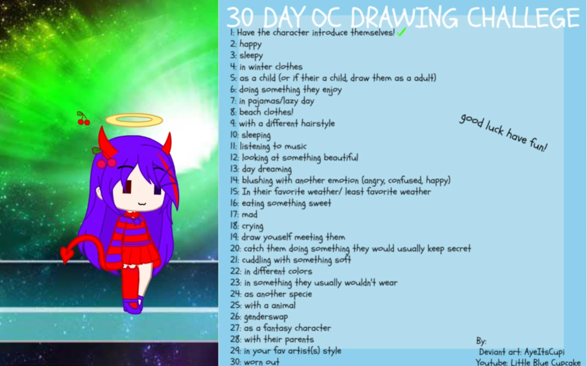 OC challenge day 1 :> | Fandom