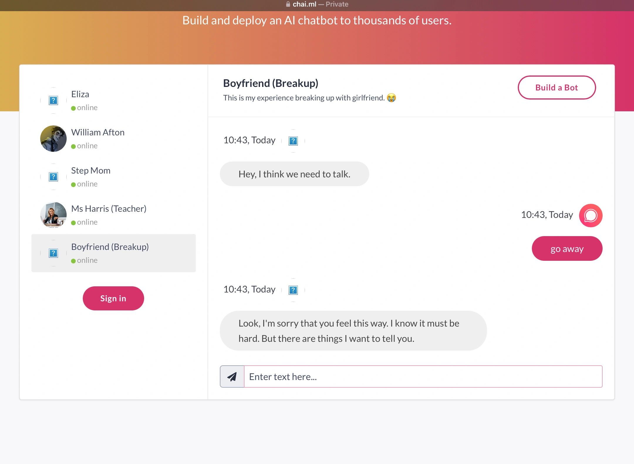just a random talk with a AI. | Fandom