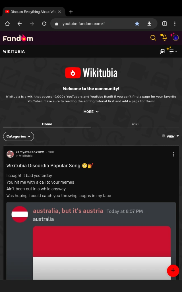 old wikitubia screenshot | Fandom