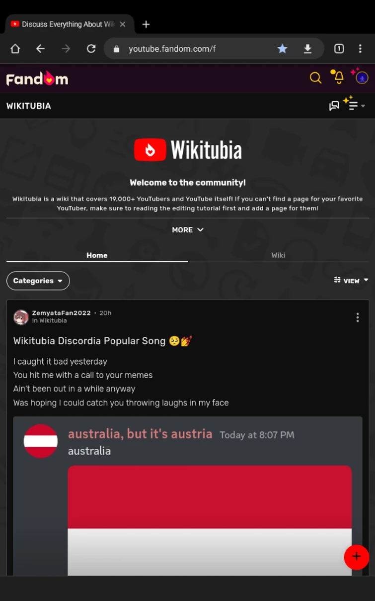 old wikitubia screenshot | Fandom