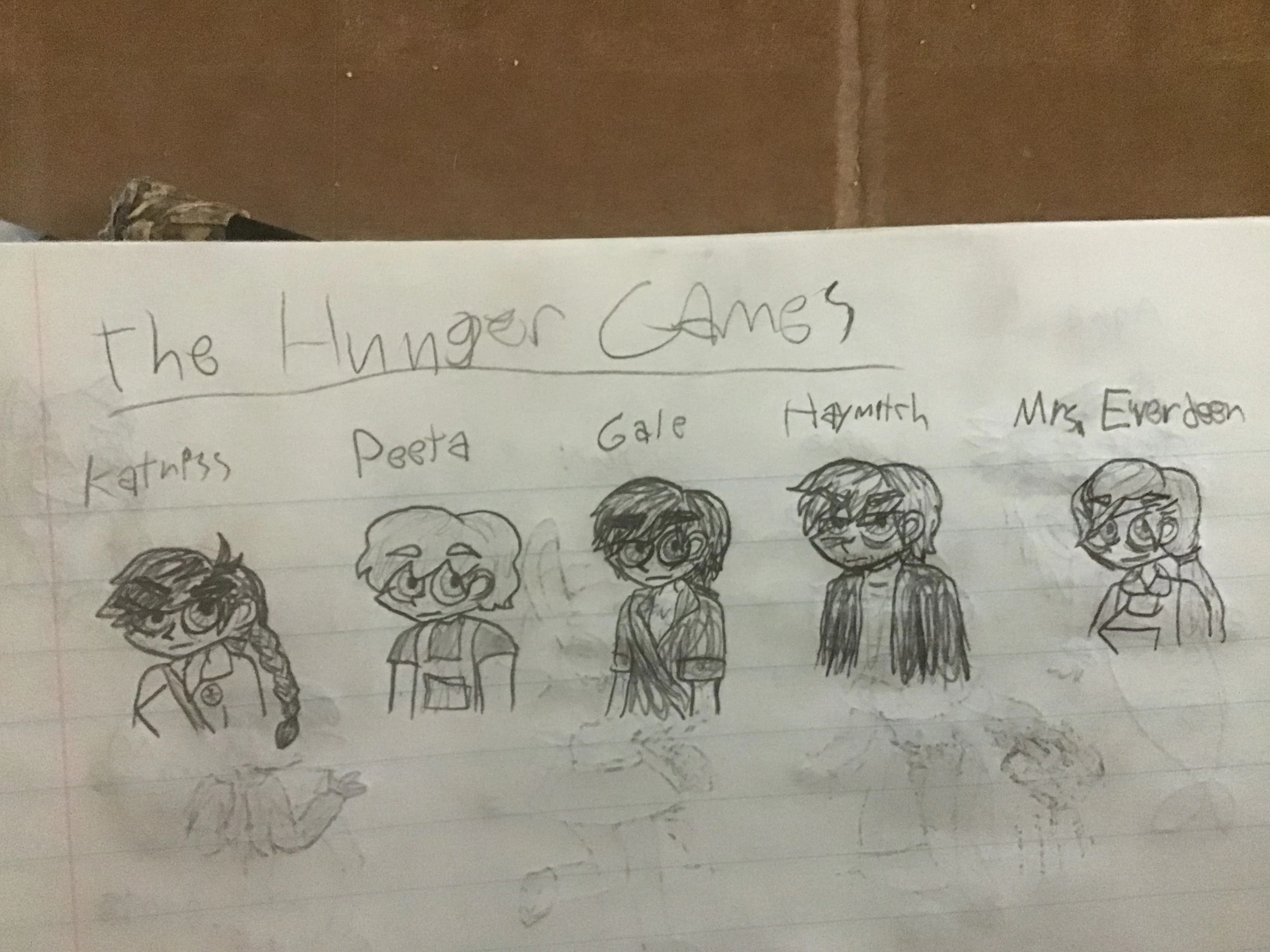 I drew some hunger games characters | Fandom
