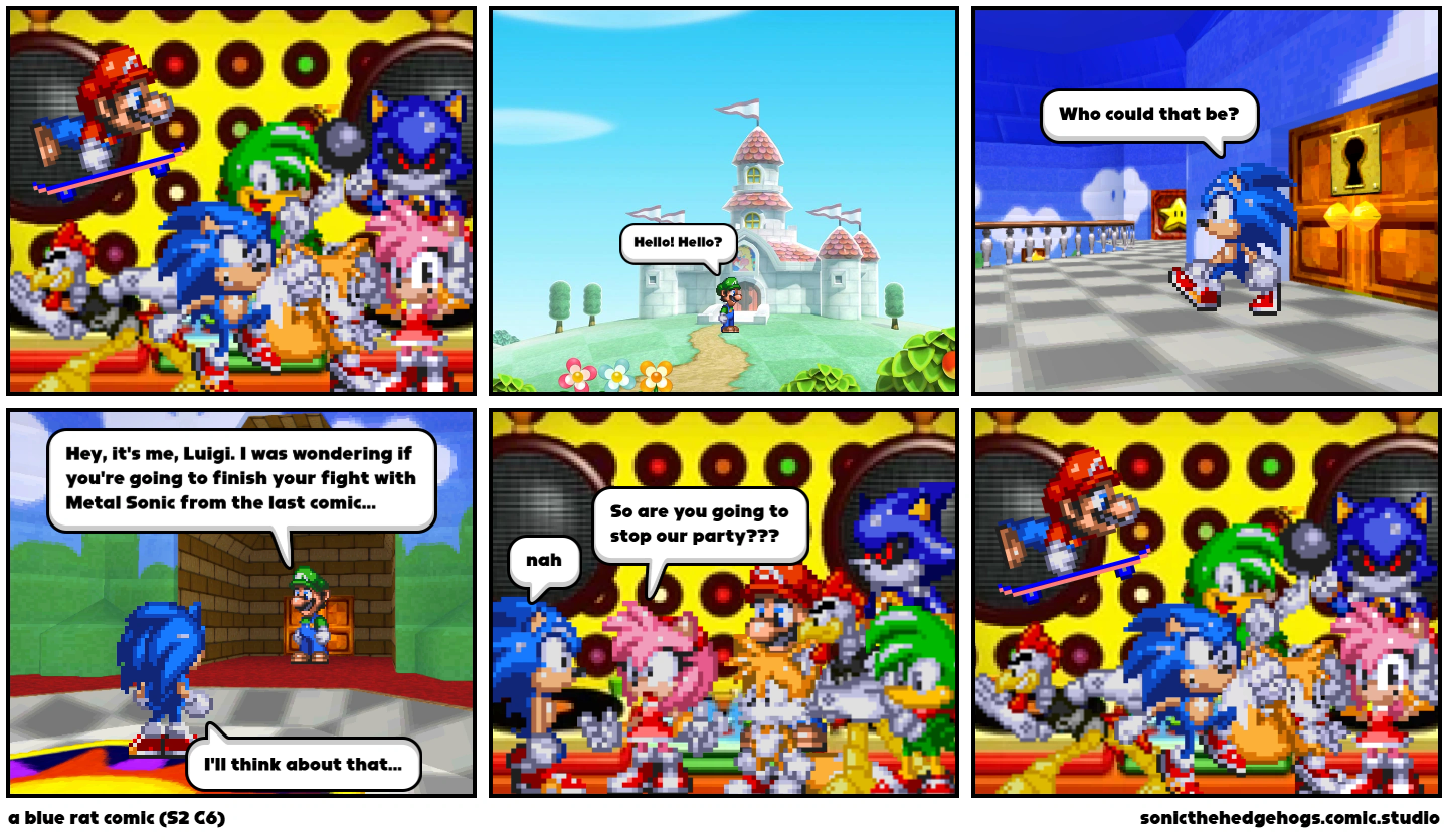 a blue rat comic #26: METAL SONIC FIGHT part II | Fandom