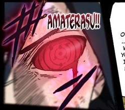 Why is Sasuke's Rinnegan red in the colored manga? | Fandom