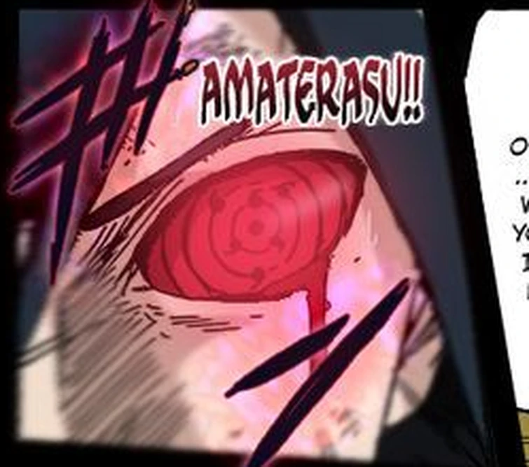 Why is Sasuke's Rinnegan red in the colored manga? | Fandom