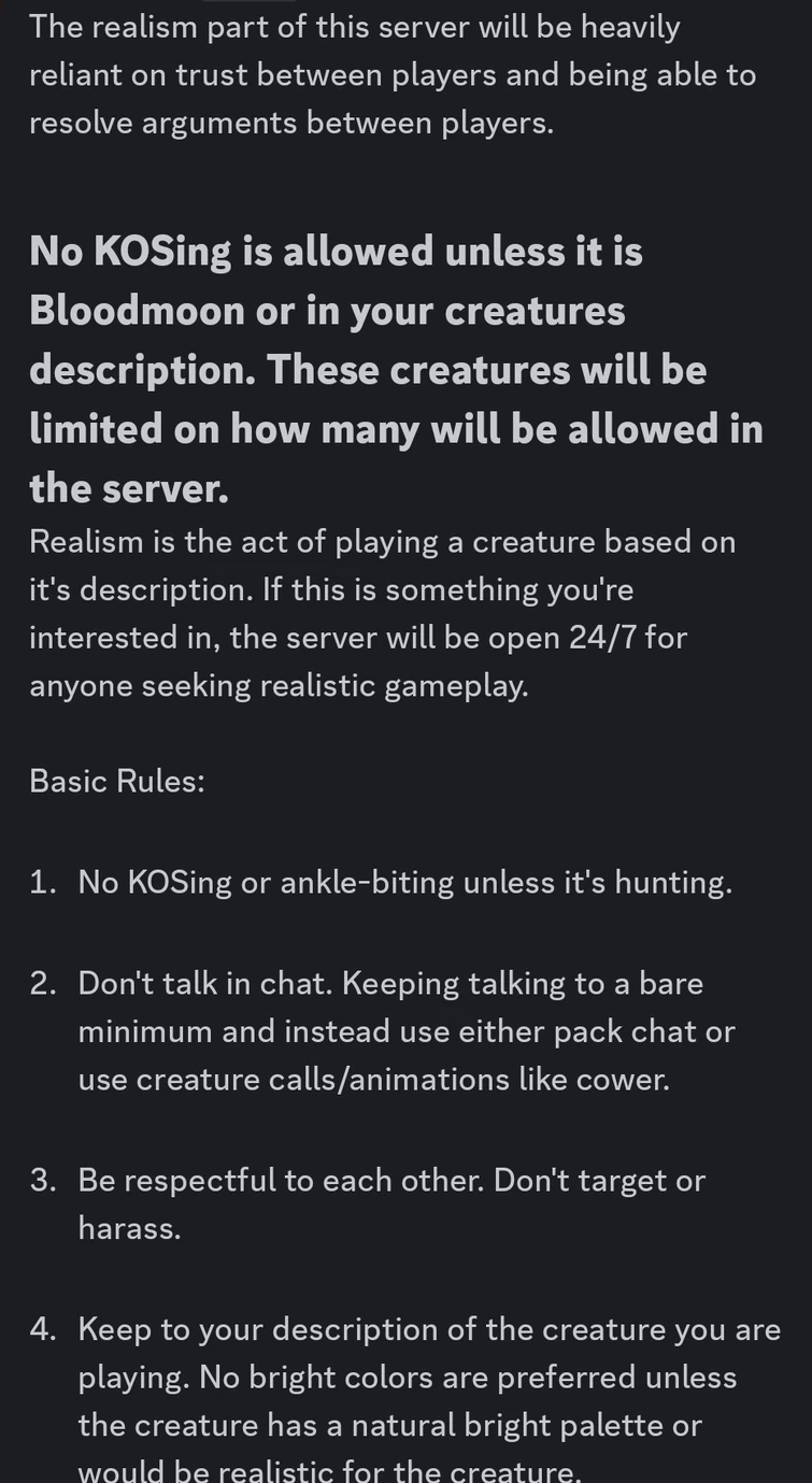 Realism Server opening! | Fandom