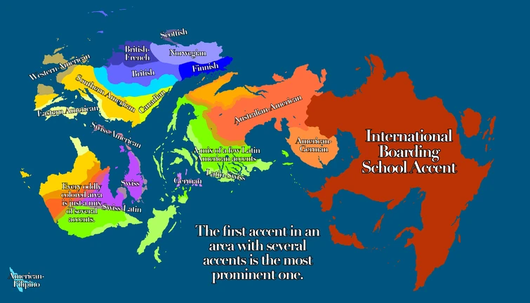 Geographical Map of Accents (In my headcanon) | Fandom