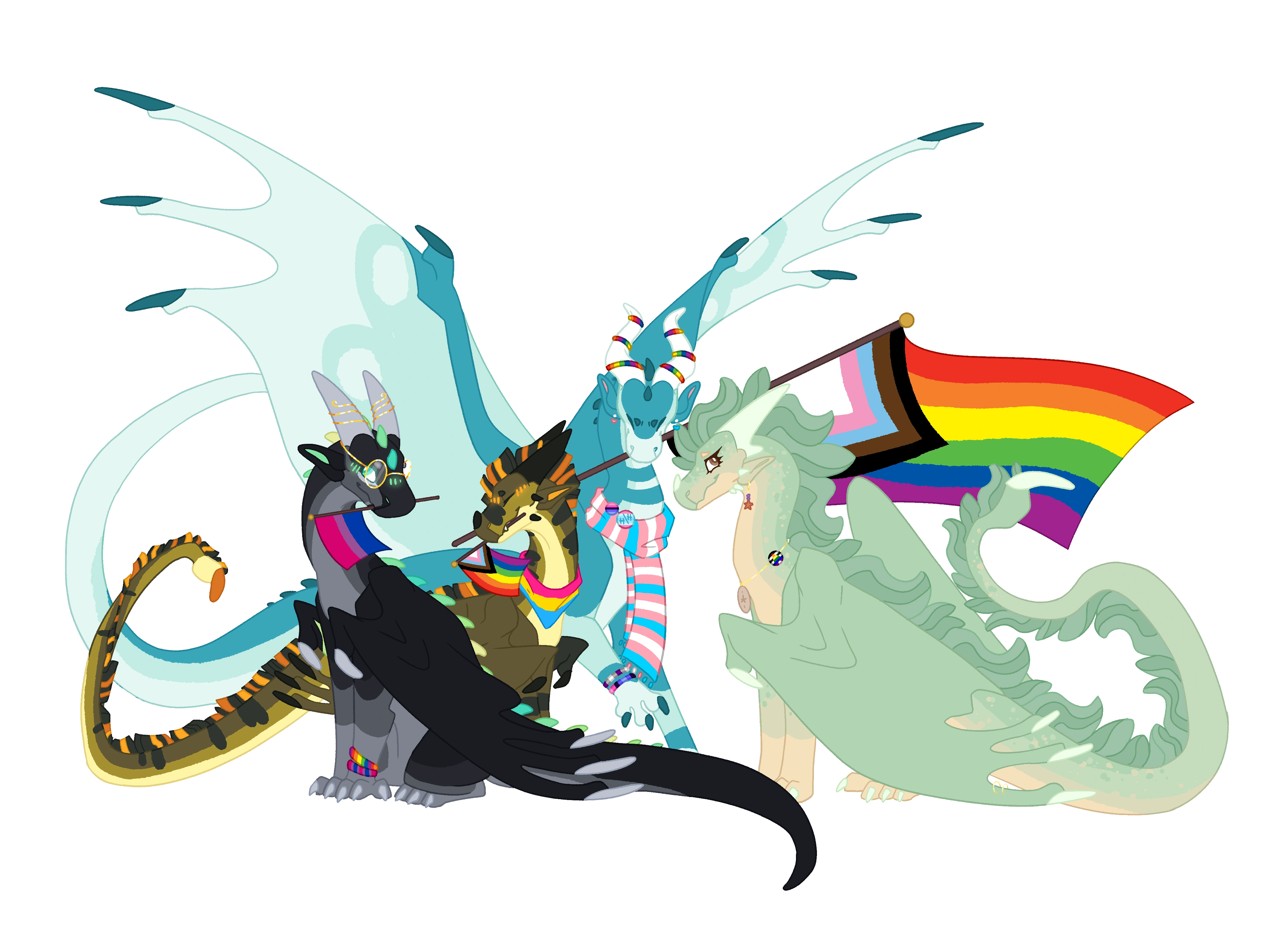 the gang goes to pride | Fandom