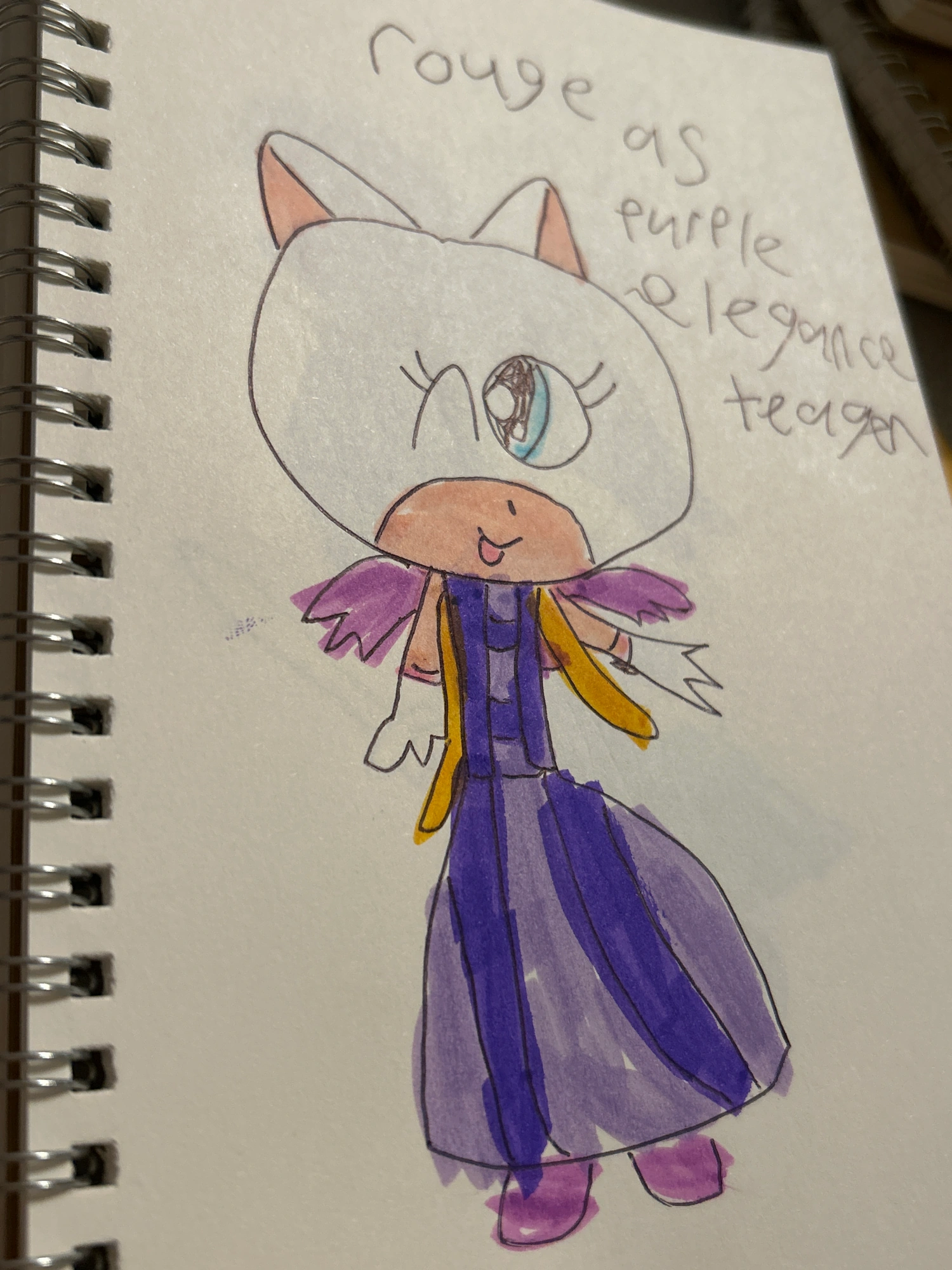 Rouge as purple elegance Teagan | Fandom