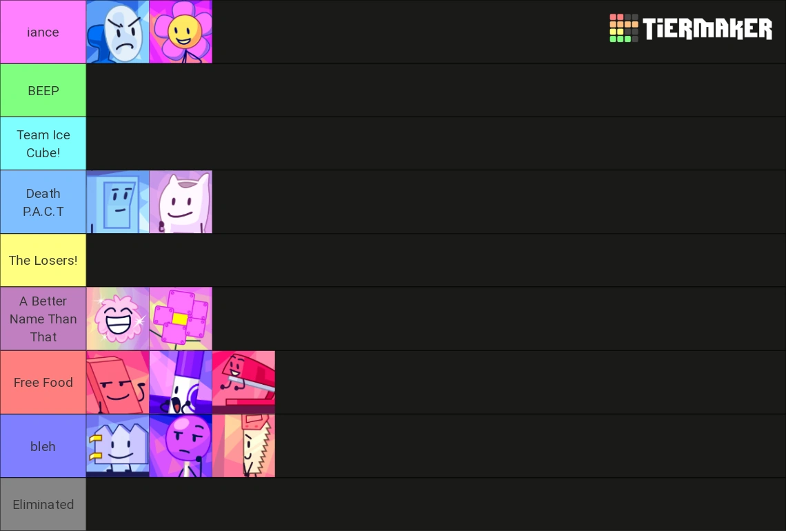 BFB But Only Purple-Pink Contestants Exist 1 | Fandom