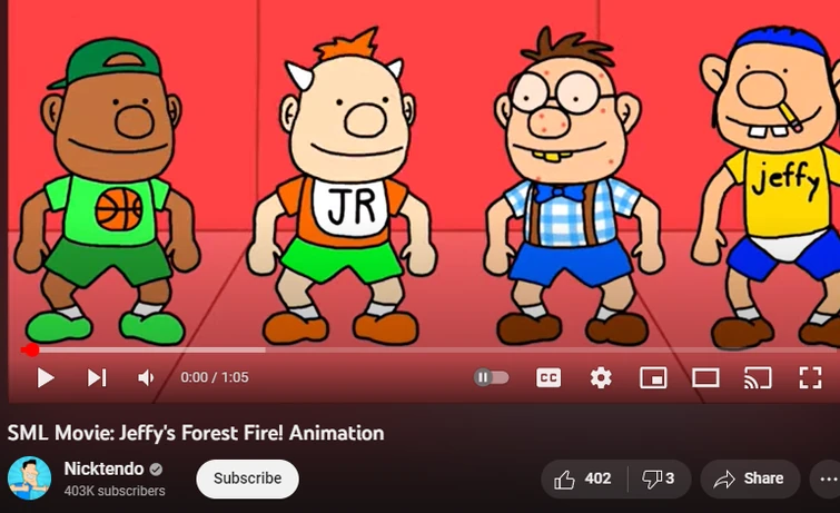 nicktendo downgraded his animation | Fandom