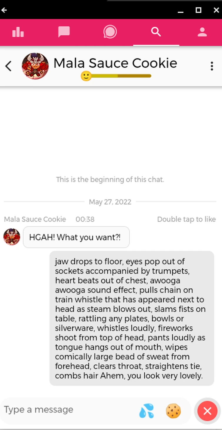 apparently this weird (bot) chat app existed and well, | Fandom